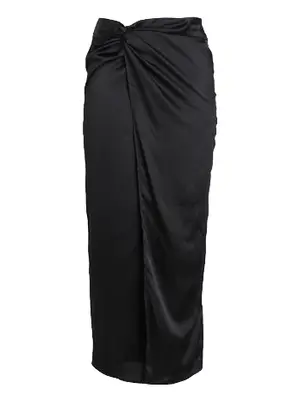 Topshop Maxi Wrap Skirt - Black