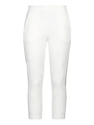 VICOLO Tapered Slim-leg Trousers - White