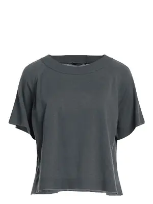 BELLWOOD BELLWOOD Knitted Short Sleeve Top Steel Grey