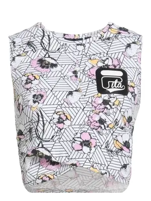 FILA Floral Sleeveless Top - White