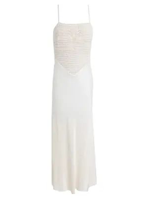 Topshop Maxi Slip Dress - White