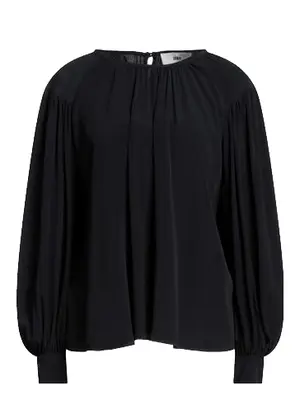 SOLOTRE Crepe Top Black