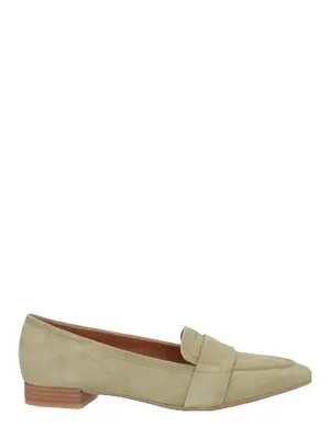 Geox Soft Leather Loafers Sage Green
