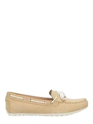 Geox Leather Loafers - Beige