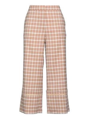 LIVIANA CONTI LIVIANA CONTI Plaid High Waisted Straight Leg Pants