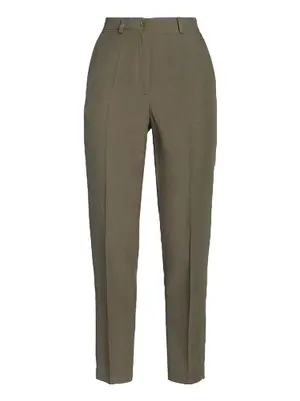 VICOLO Tapered Solid Color Pants Green
