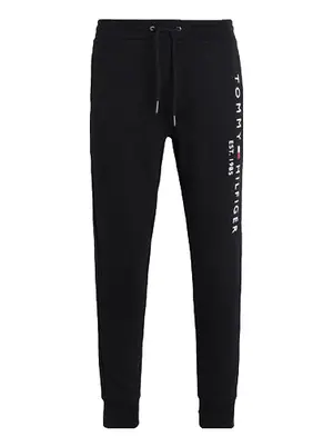 Tommy Hilfiger Tommy Logo Sweatpants Pants Size Cotton - Black