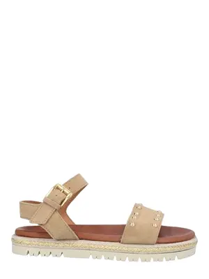 CARLO PAZOLINI CARLO PAZOLINI Leather Espadrille Sandals Beige