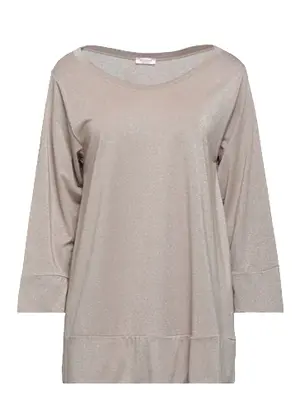 Rossopuro Jersey T-Shirt With 3/4 Sleeves Beige