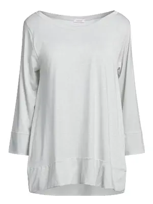 Rossopuro Jersey T-Shirt With 3/4 Sleeves Light Grey