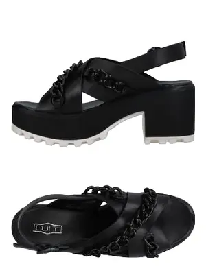 CULT Leather Sandals - Black