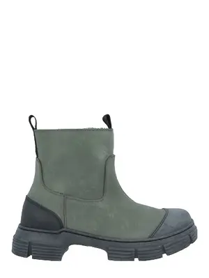 GANNI Ankle Boots Recycled Rubber - Green