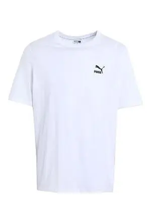 PUMA Classics Small Logo Tee T-shirt Size Cotton - White