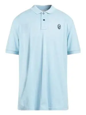 TRUSSARDI Polo Shirt Size Cotton - Blue