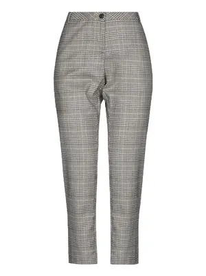 NO SECRETS NO SECRETS Tapered Glen Plaid Pants Beige