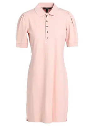 Ralph Lauren Collared Mini Shift Dress - Pink