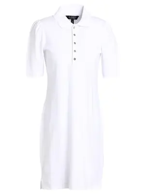 Ralph Lauren Collared Mini Shift Dress - White