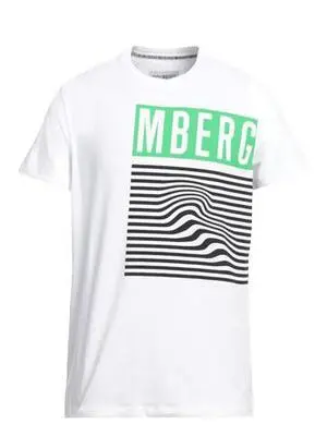 BIKKEMBERGS T-shirt Size Cotton, Elastane - White