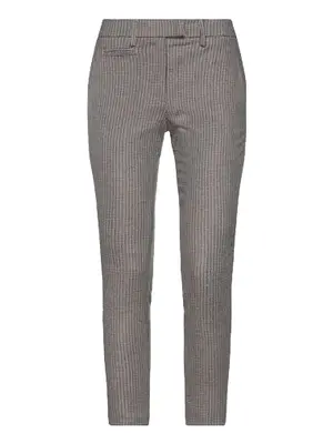 DONDUP DONDUP Houndstooth Flannel Tapered Pants Dove Grey
