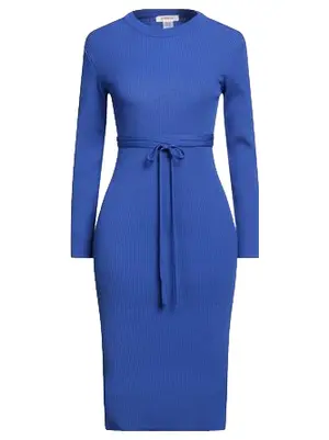 KONTATTO Knitted Midi Dress Blue