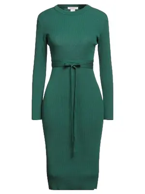 KONTATTO Knitted Midi Dress Green
