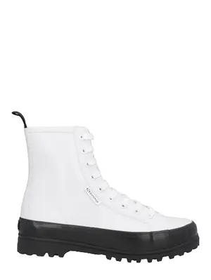 Superga Ankle Combat Boots - White