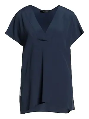 CARACTÈRE CARACTÈRE Crepe Top Navy Blue