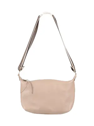 ANITA BILARDI Shoulder Bag With Leather Detailing - Beige