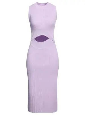 VICOLO Midi Knitted Bodycon Dress - Purple