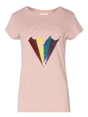 TOY G. TOY G. T-Shirt With Sequins Pink
