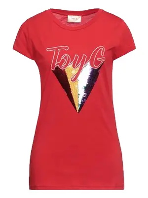 TOY G. TOY G. T-Shirt With Sequins Red