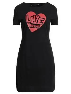 Moschino Mini Cotton T-shirt Dress - Black