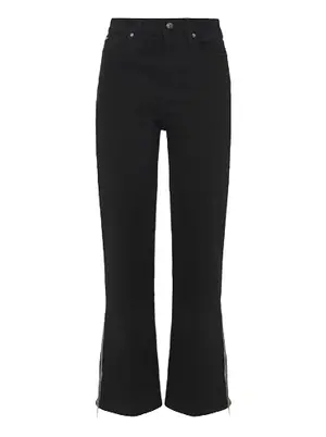7 For All Mankind Slim Leg Tapered Jeans - Black