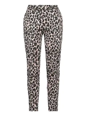 MICHAEL COAL Animal Print Tapered Chinos - Pink