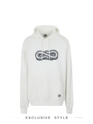 PROPAGANDA X YOOX Heavy Cotton Hooded Sweatshirt - White