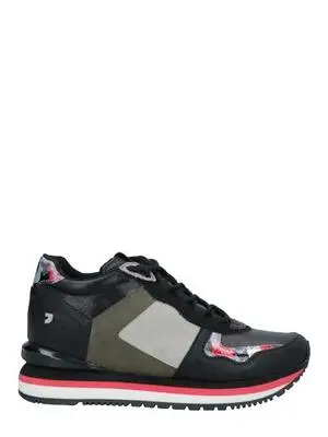 GIOSEPPO Low-top Cleated Sole Sneakers - Black