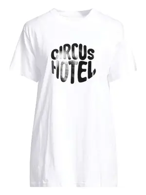 CIRCUS HOTEL Logo-Print Cotton T-Shirt White