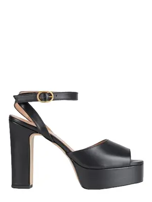 BIANCA DI Leather Sandals - Black