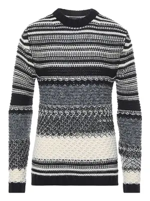 KAOS Multicolor Knit Sweater - Black