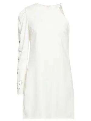Pinko Mini Bodycon Dress With Appliqués - White