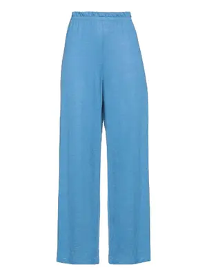 Majestic Filatures MAJESTIC FILATURES Linen-Elastane Blend Pants Blue