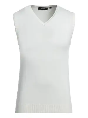 Alpha Studio Sleeveless Knitted Top - White