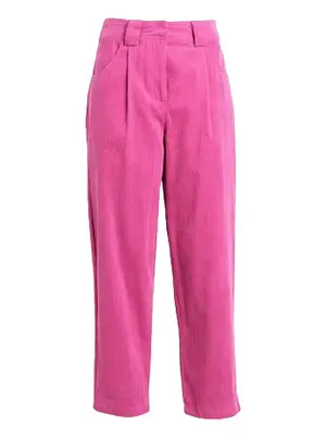 Topshop Corduroy Wide Leg Pants - Pink