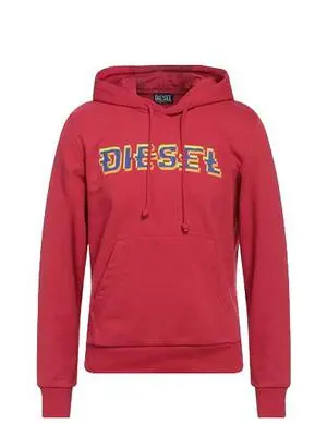 DIESEL Light Cotton-Polyester Sweatshirt Red