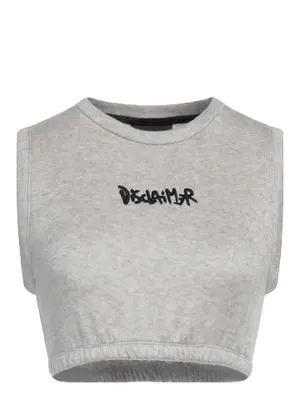 DISCLAIMER DISCLAIMER Knitted Crop Top Grey