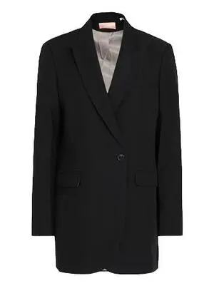 JJXX BY JACK & JONES Double-Breasted Blazer With Rear Slit Black