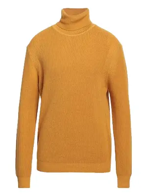 BELLWOOD Turtleneck Virgin Wool Knit Top - Yellow