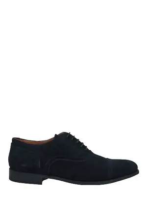 Geox GEOX Lace-Up Shoes In Leather Blue