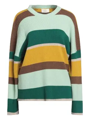 VICOLO VICOLO Striped Knit Sweater Green