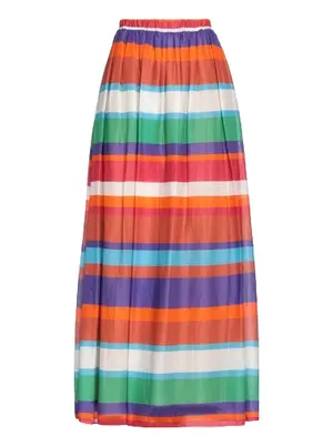 KAOS Cotton Maxi Skirt - Orange
